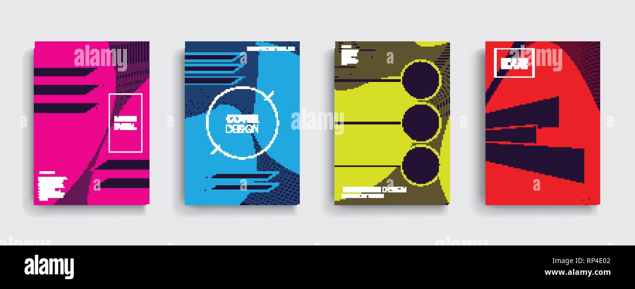 Minimal Vector cover designs. Future Poster template Stock Vector Image ...