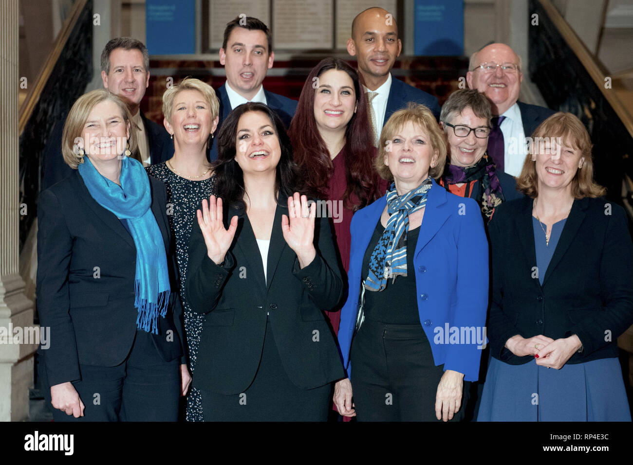 Labour mps left to right chris leslie ann coffey hi-res stock ...