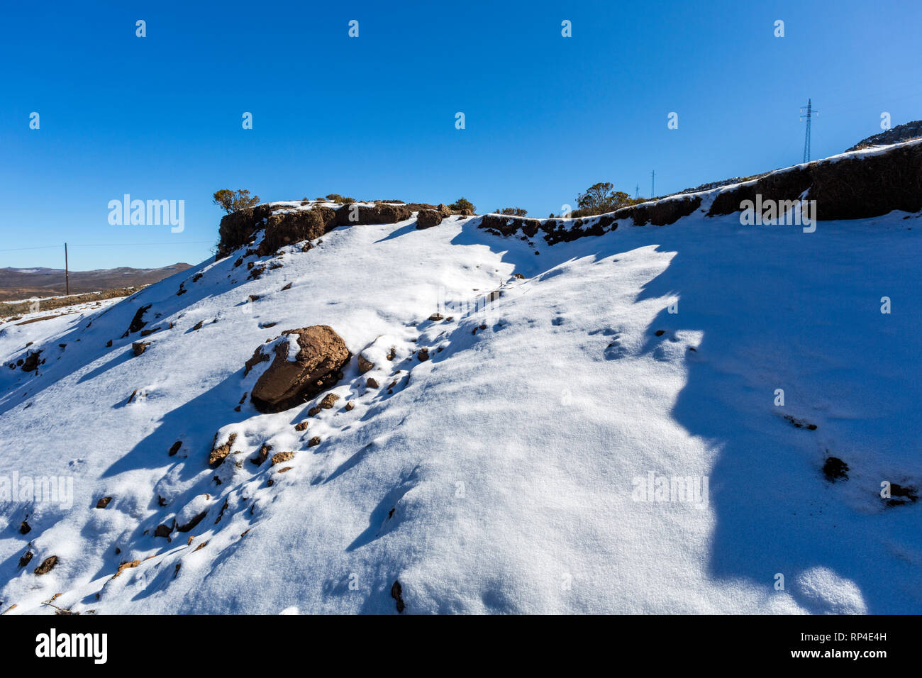 Snow in the shade Stock Photo - Alamy