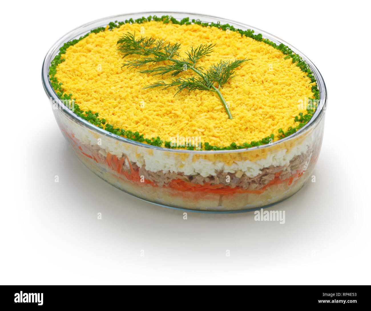 mimosa salad, mimosa day dinner Stock Photo - Alamy