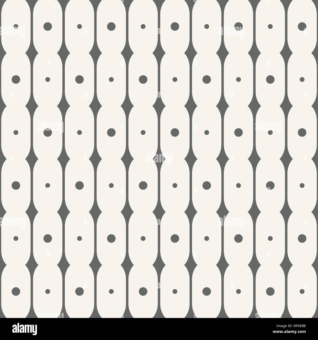 Abstract geometric seamless lattice pattern with symmetry located dots. Vector stylish ...