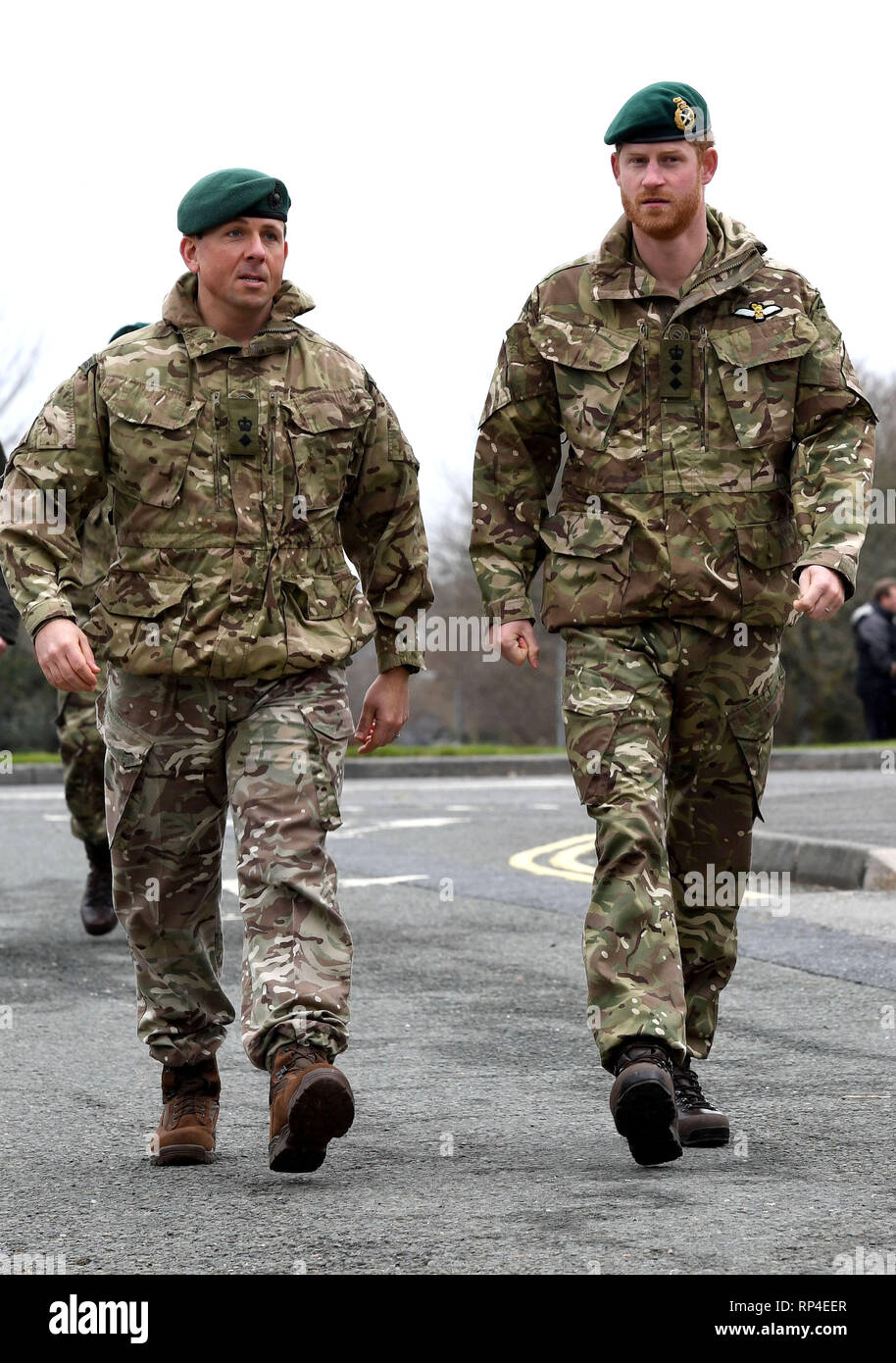 The Duke of Sussex during a visit to 42 Commando Royal Marines at their ...