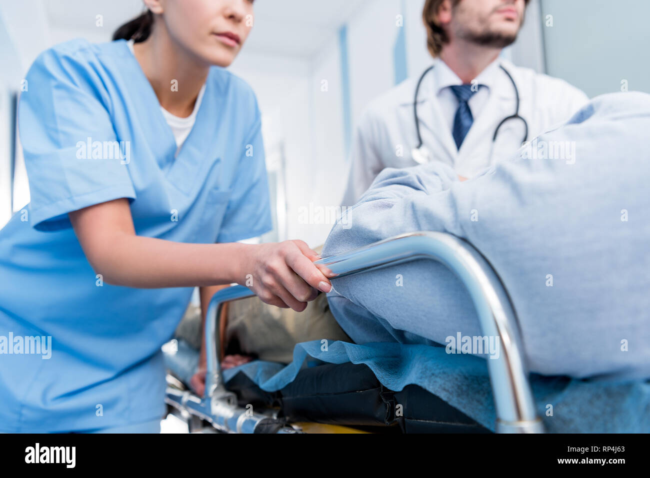 Transporting patient hi-res stock photography and images - Alamy