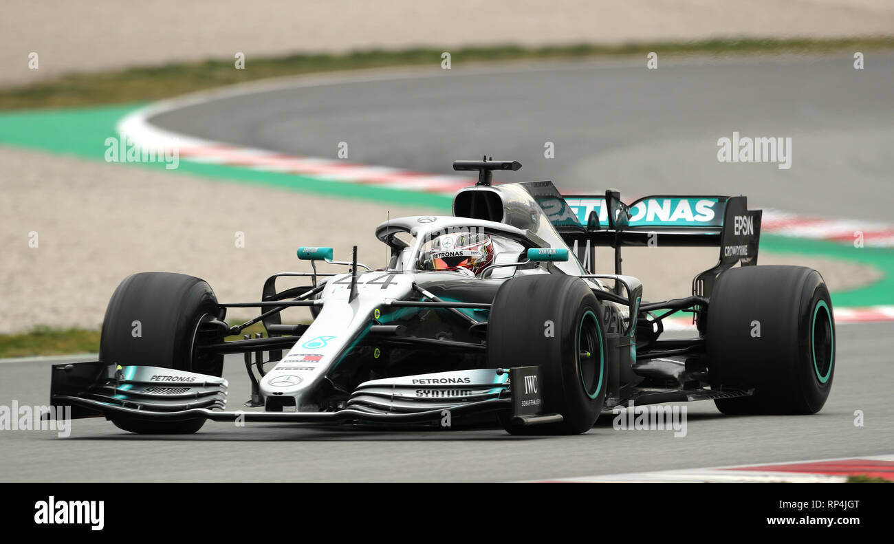 Mercedes Lewis Hamilton during day three of pre-season testing at the ...