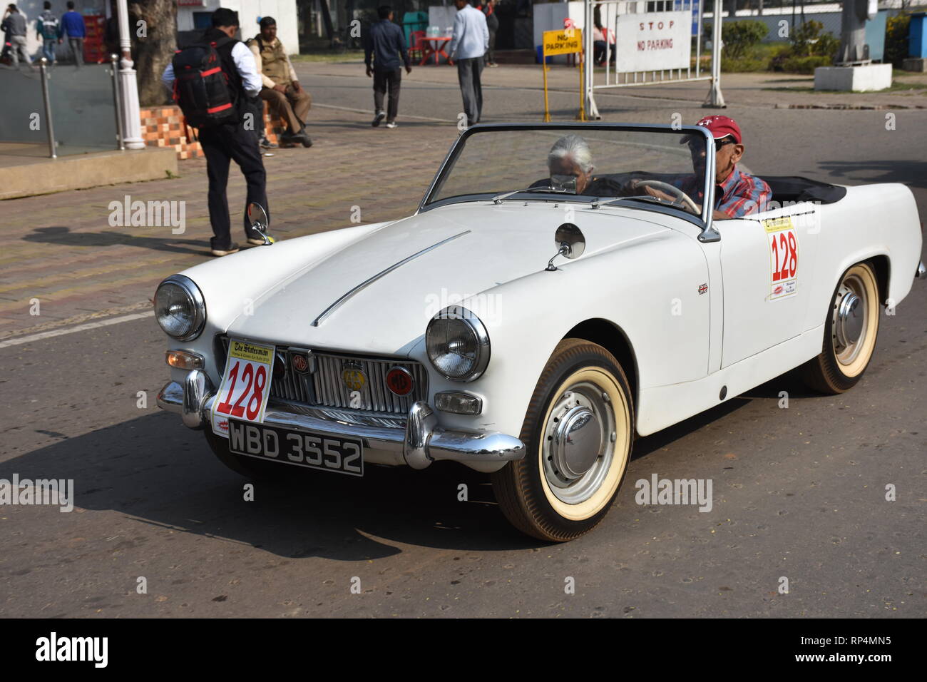 1961 MG Midget car with 980 cc and 4 cylinder engine. WBD 3552 India ...