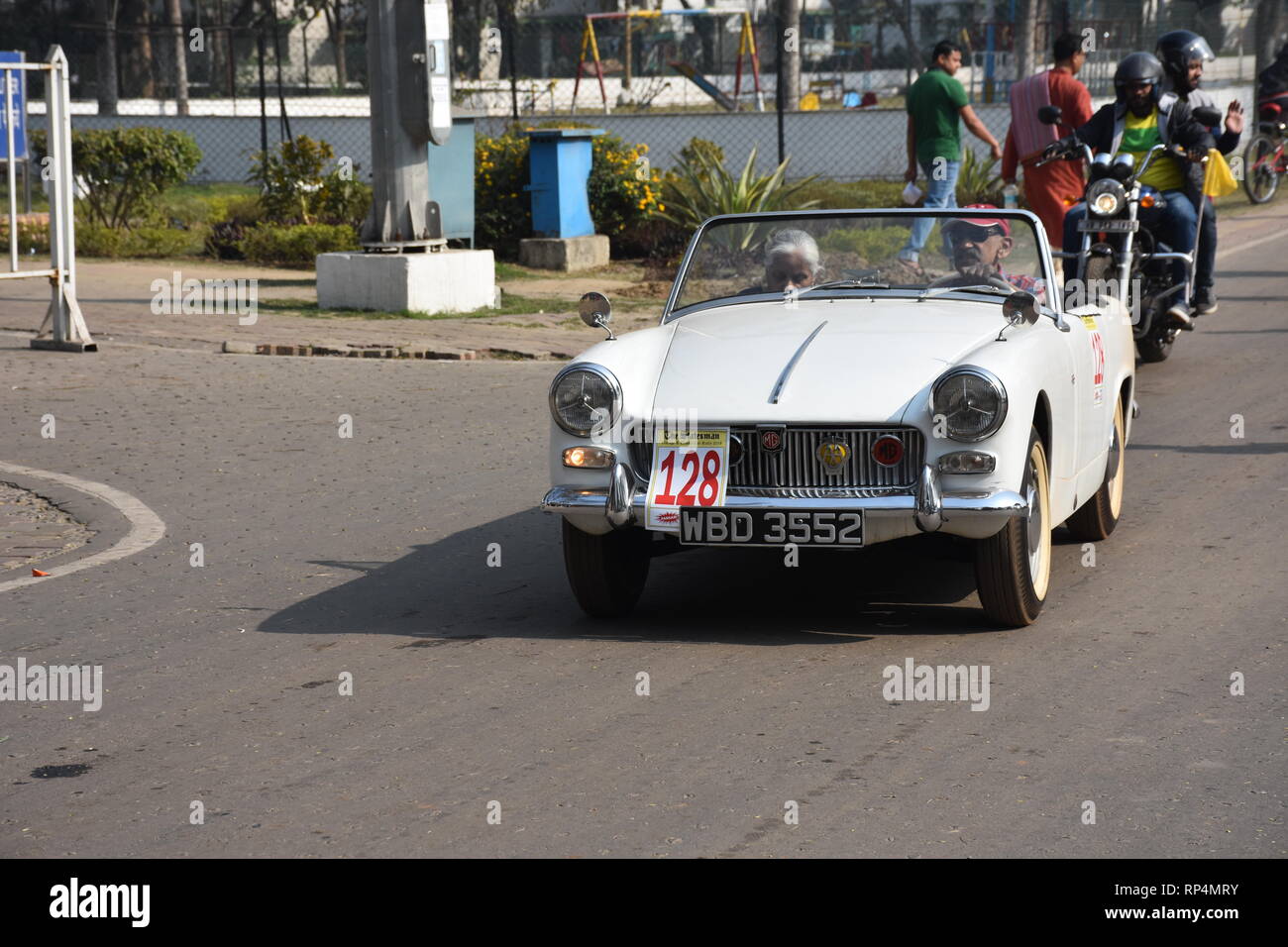 1961 MG Midget car with 980 cc and 4 cylinder engine. WBD 3552 India ...