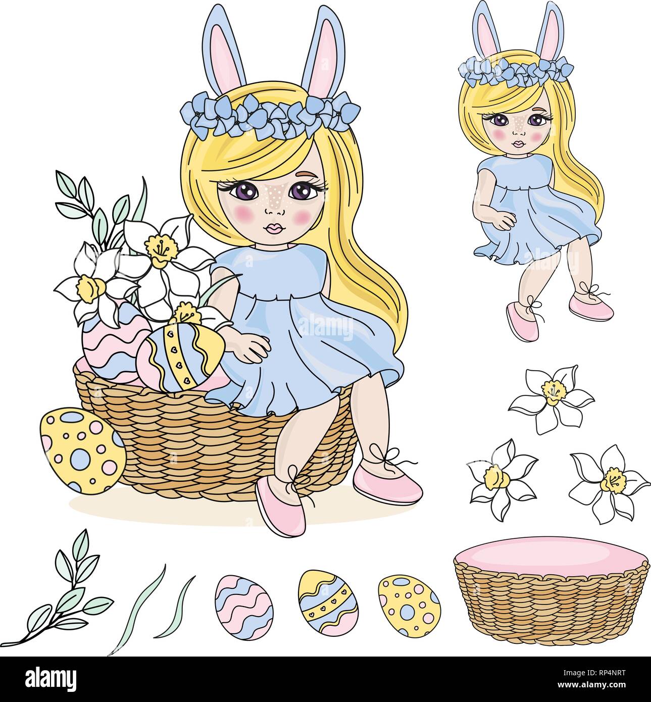 EASTER BABY Great Religious Holy Holiday Cartoon Vector Illustration ...