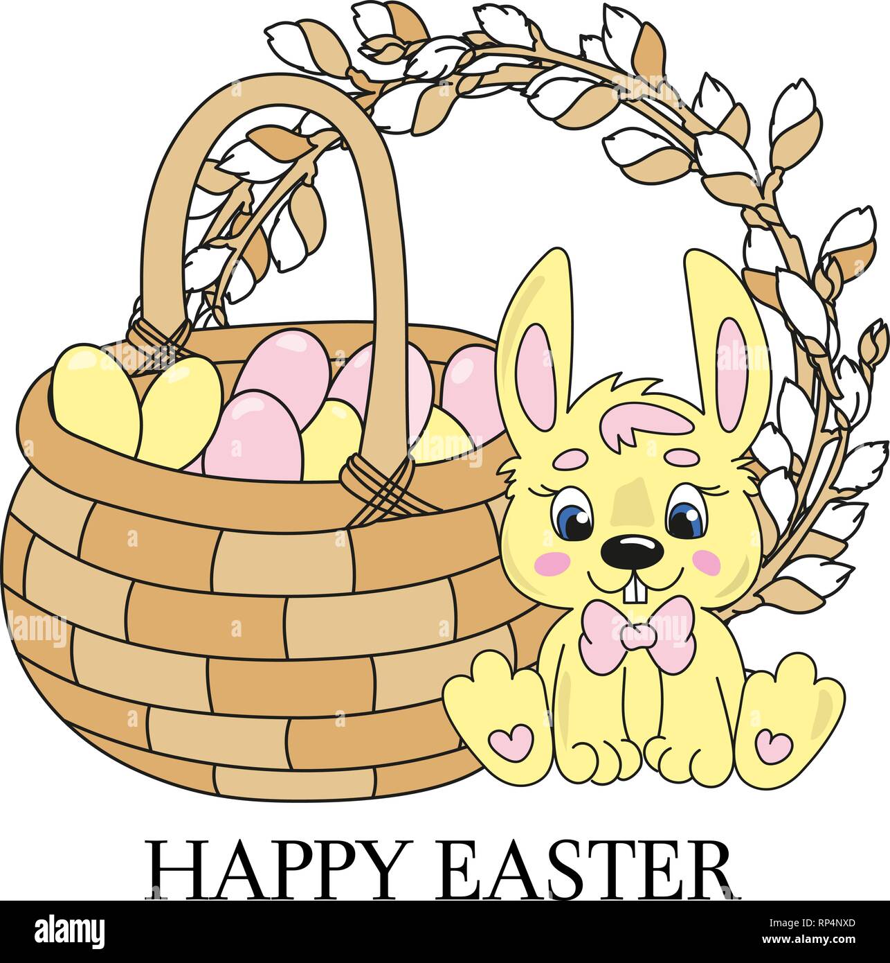 EASTER HARE Great Religious Holy Holiday Cartoon Animal Vector ...