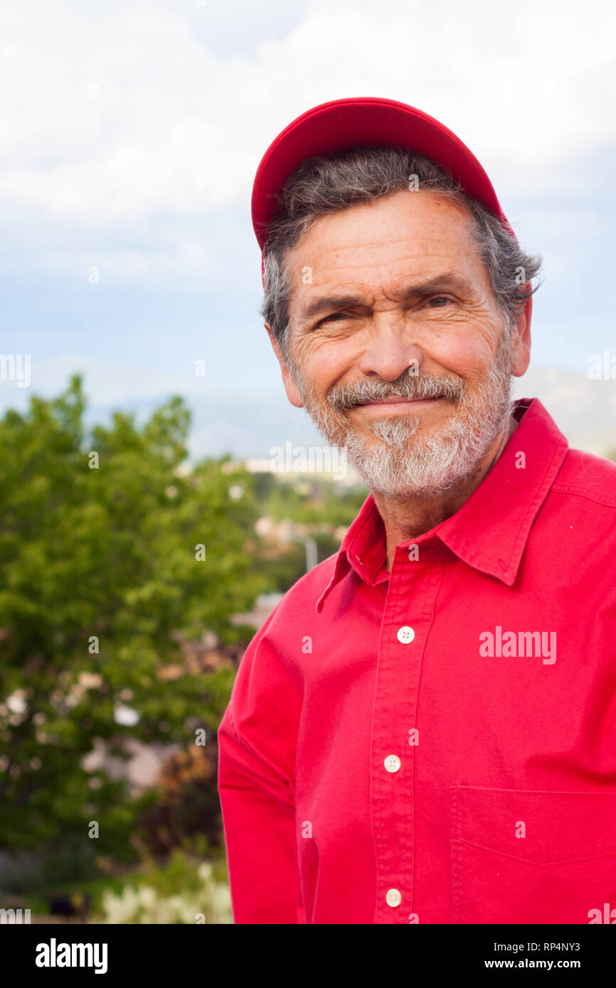Architect, Contractor with Yellow Hard Hat portrait Stock Photo - Alamy