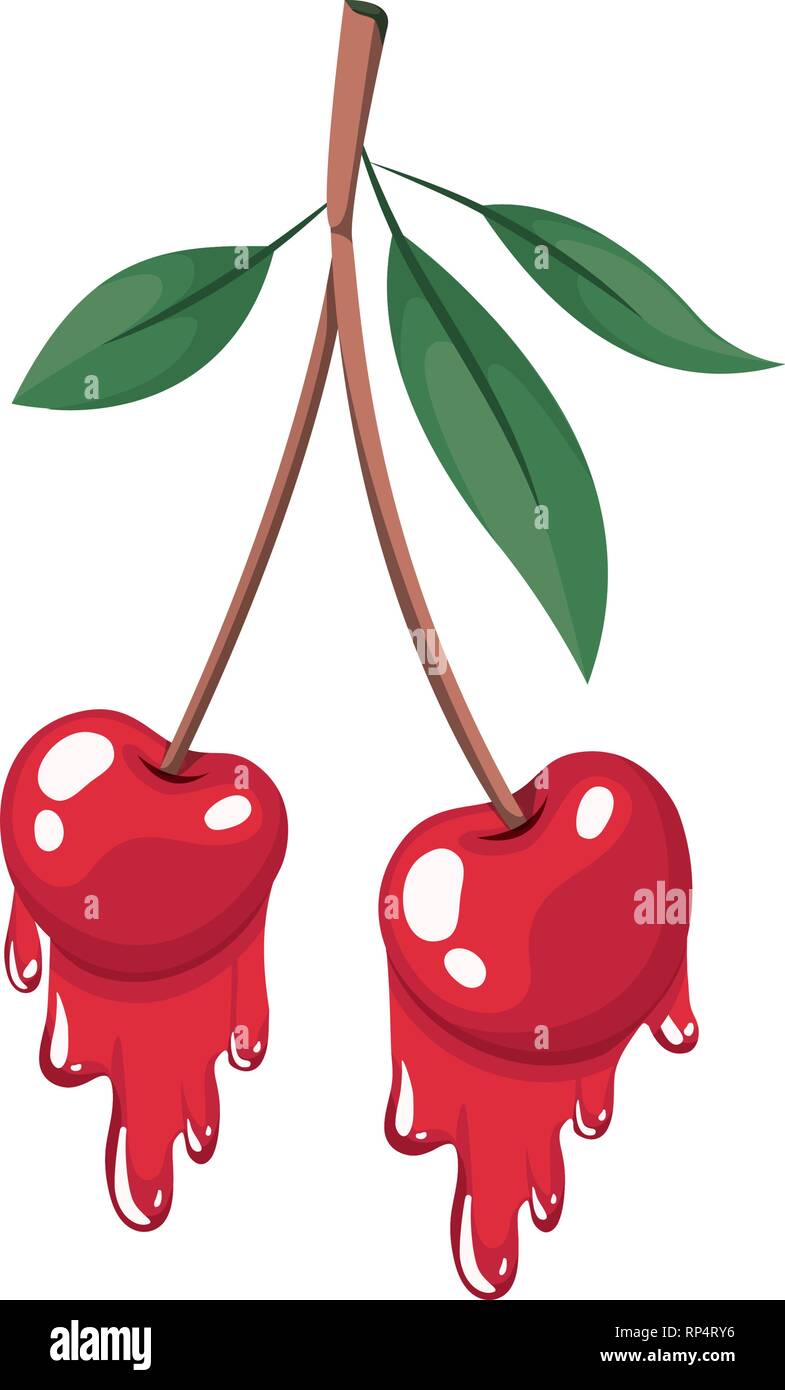 cherry dripping isolated icon Stock Vector Image & Art - Alamy