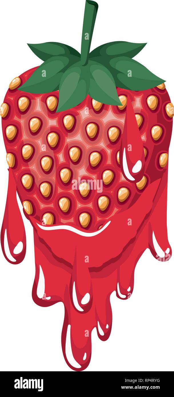 strawberry dripping icon Stock Vector Image & Art - Alamy