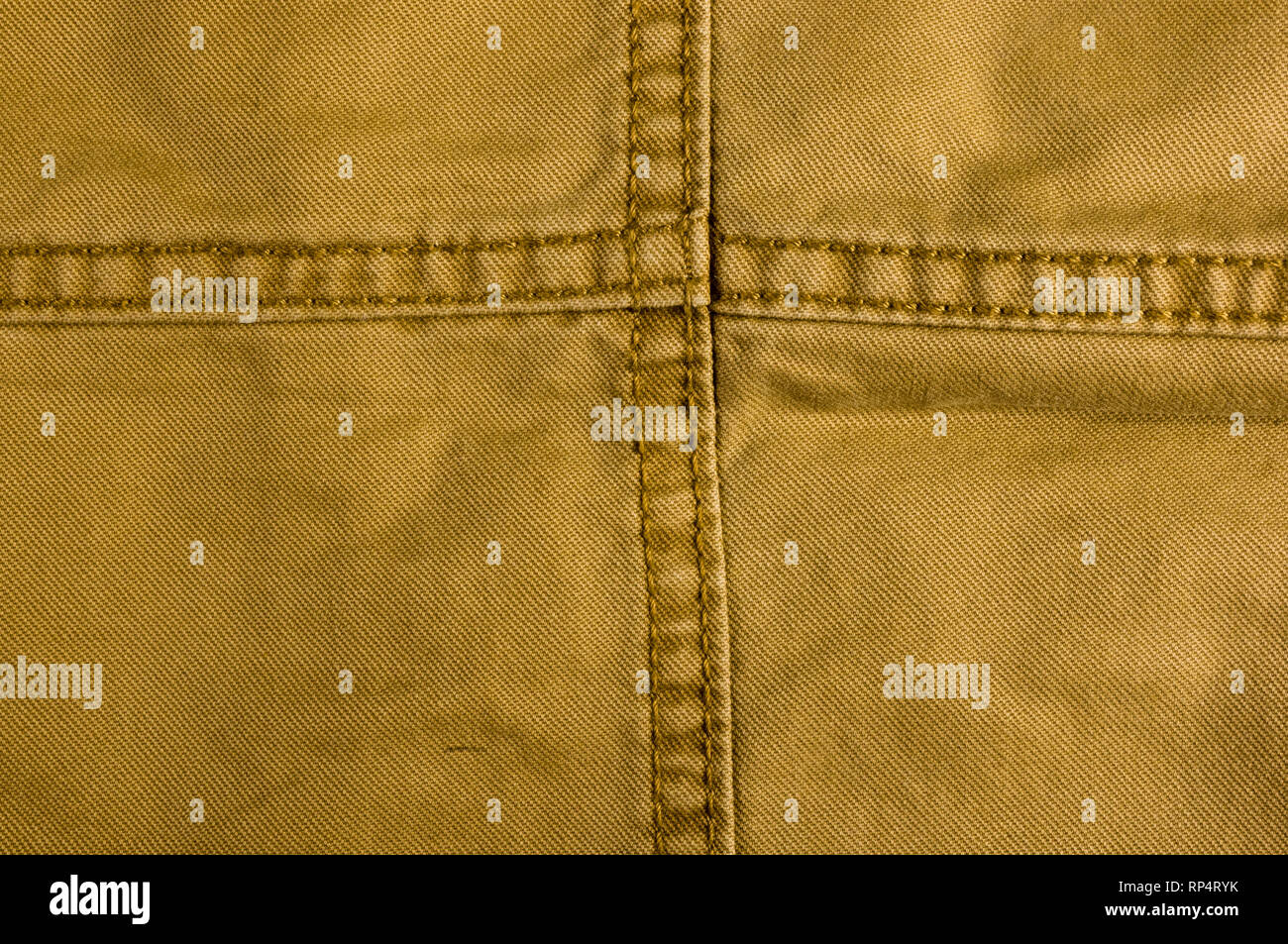 clothing items washed cotton fabric texture with seams, macro, close-up ...