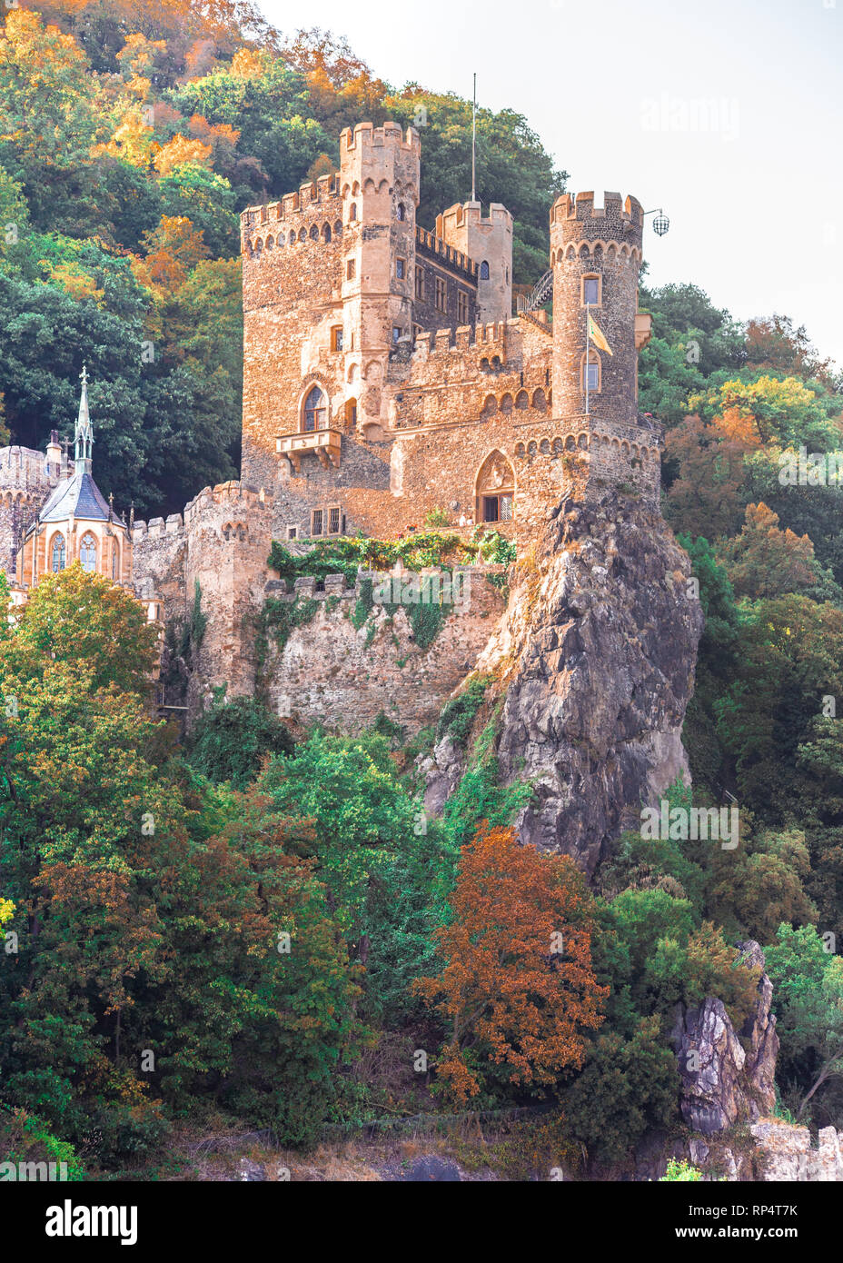 Rheinstein castle on rhine river hi-res stock photography and images ...