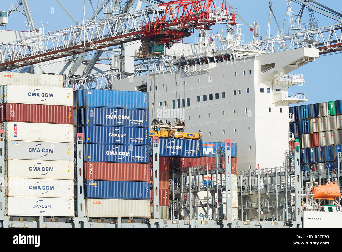 The Ultra-Large Container Ship, CMA CGM Antoine de Saint Exupery ...