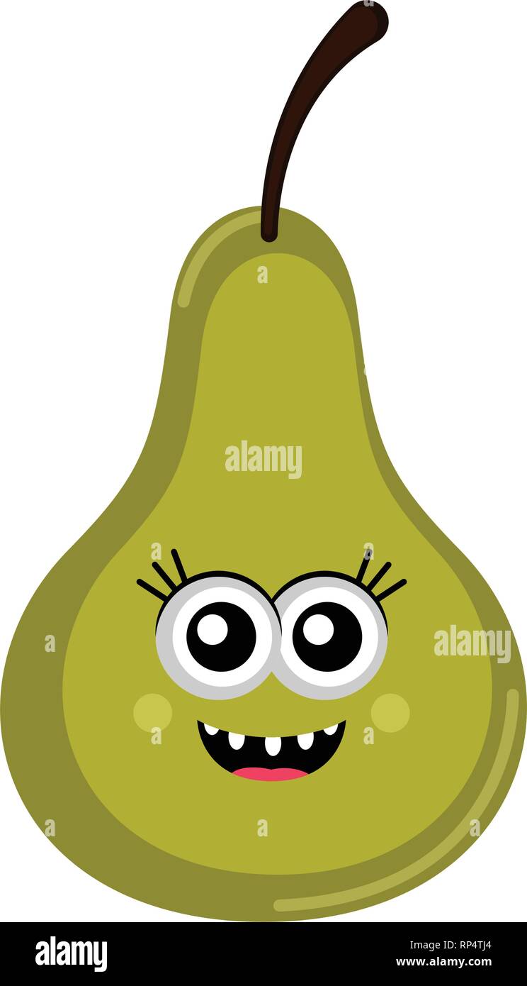 Cartoon happy pear Stock Vector Images - Alamy