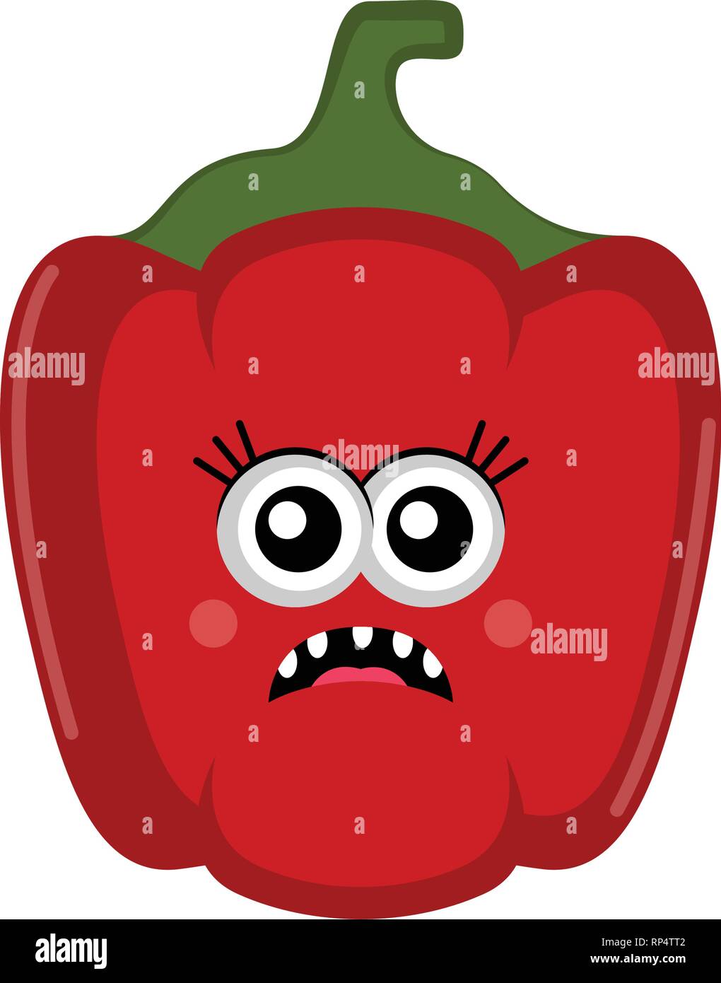 Sad red pepper cartoon Stock Vector Image & Art - Alamy
