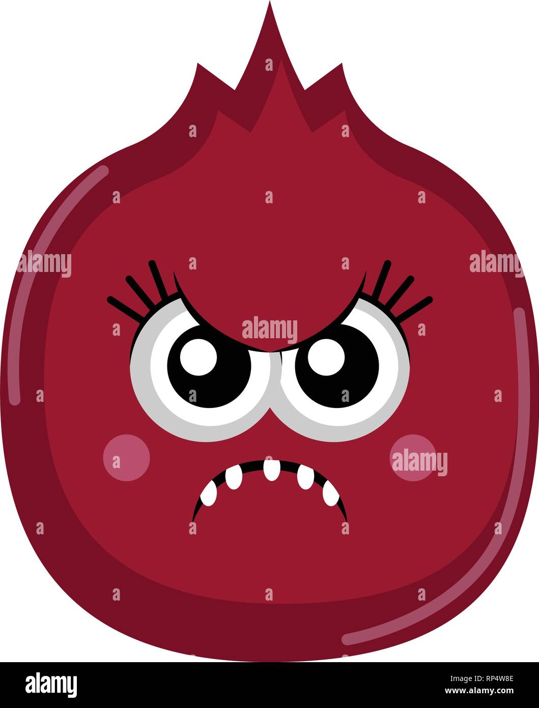 Isolated angry beet cartoon Stock Vector Image & Art - Alamy