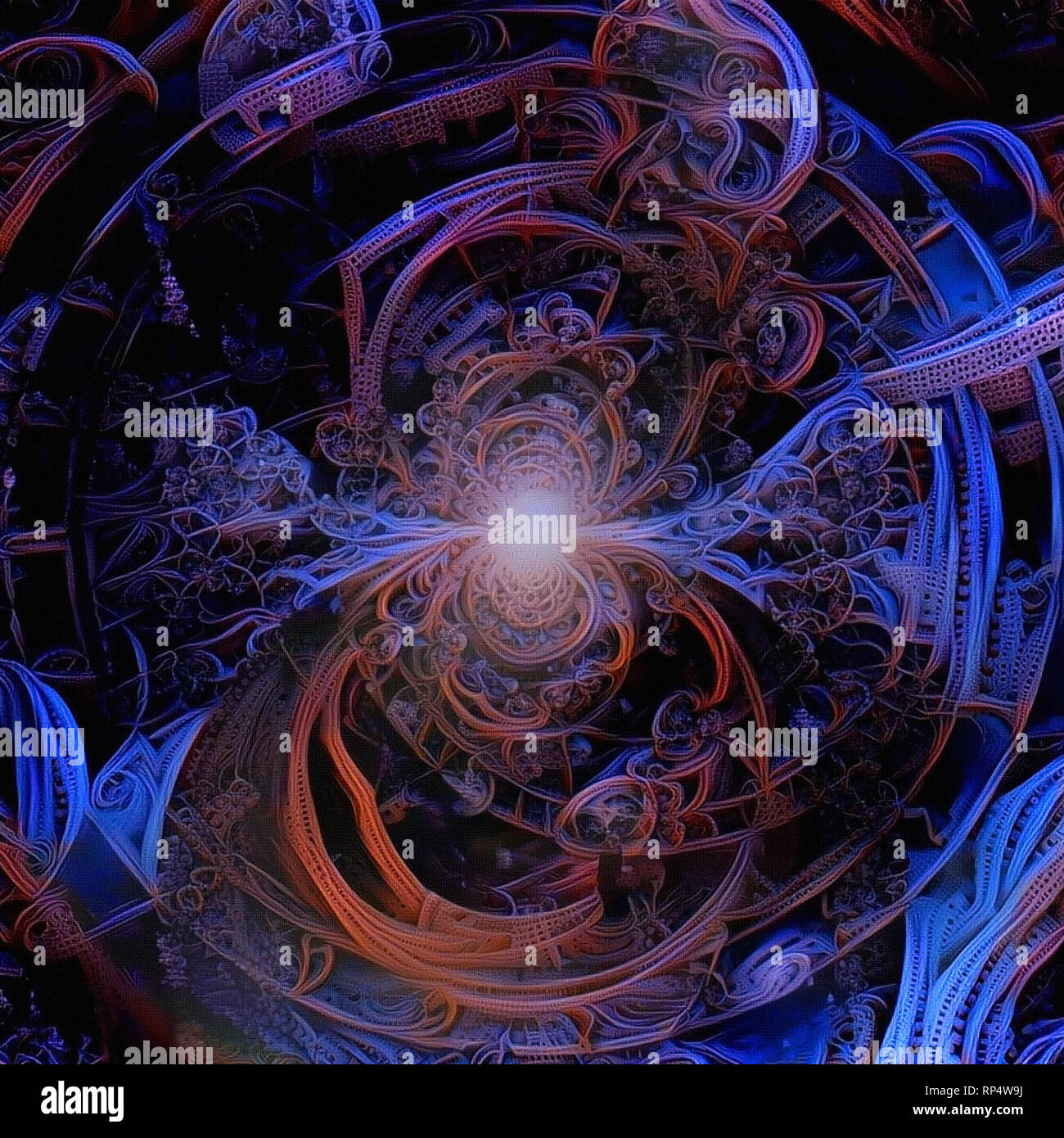 Abstract painting. Magical Tunnel Stock Photo - Alamy