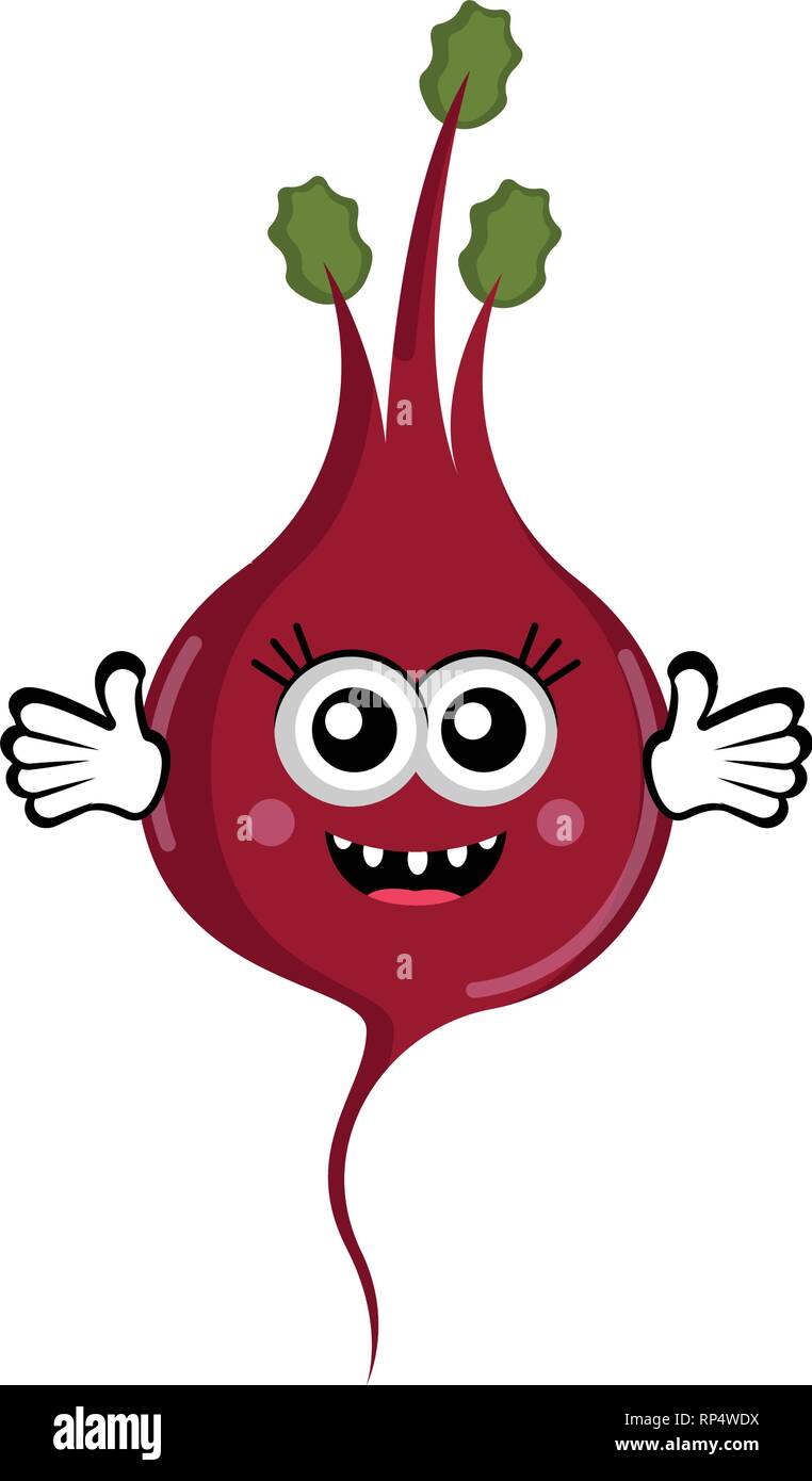 Isolated happy radish cartoon Stock Vector Image & Art - Alamy