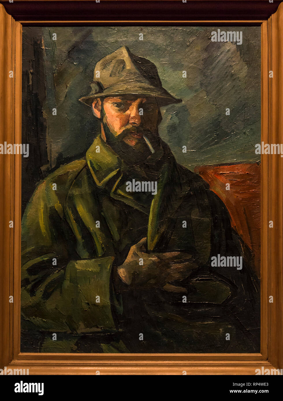 Painting 'Self-portrait', 1920, Vladimir Becic retrospective exhibition ...