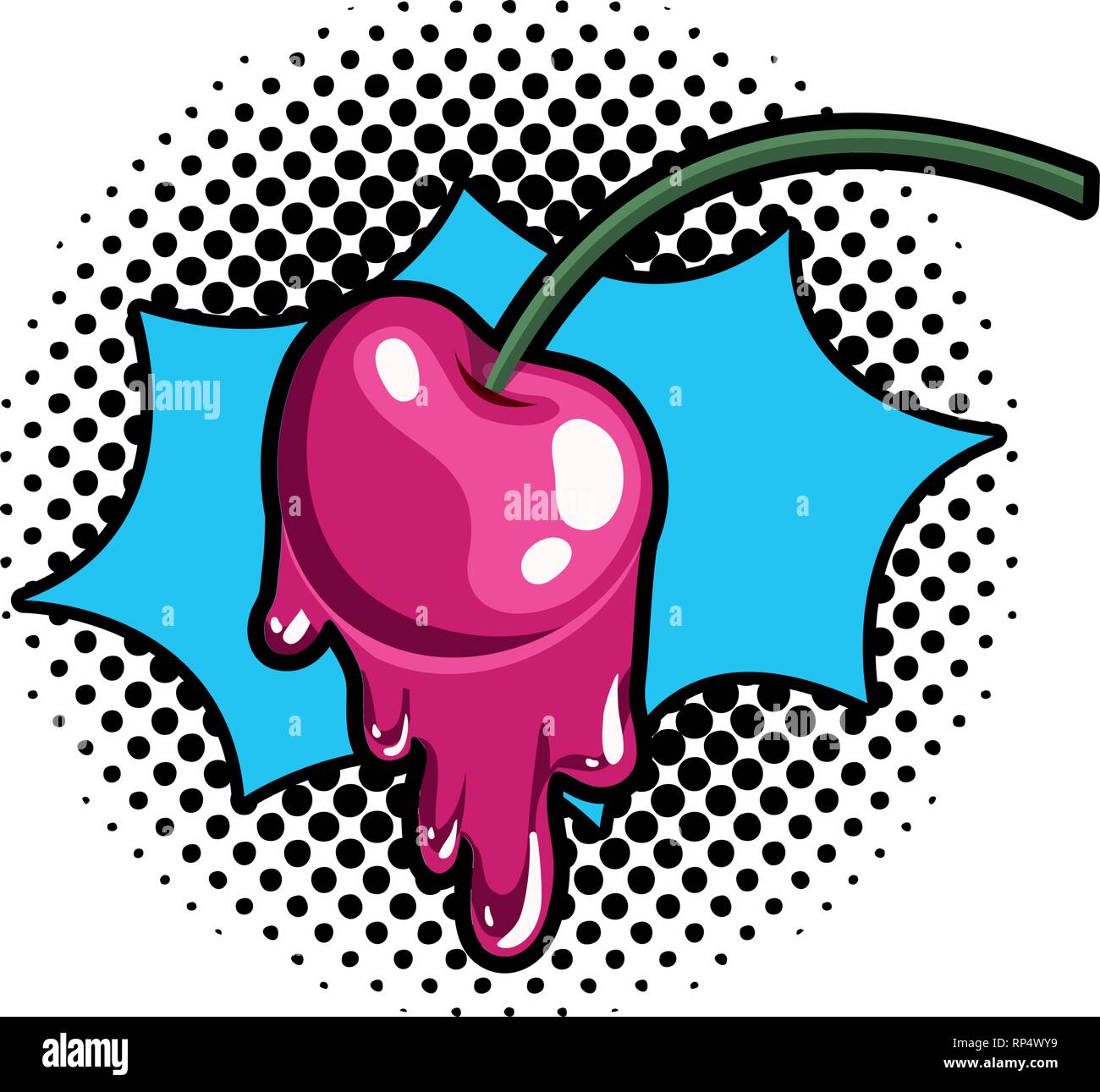 cherry dripping isolated icon Stock Vector Image & Art - Alamy