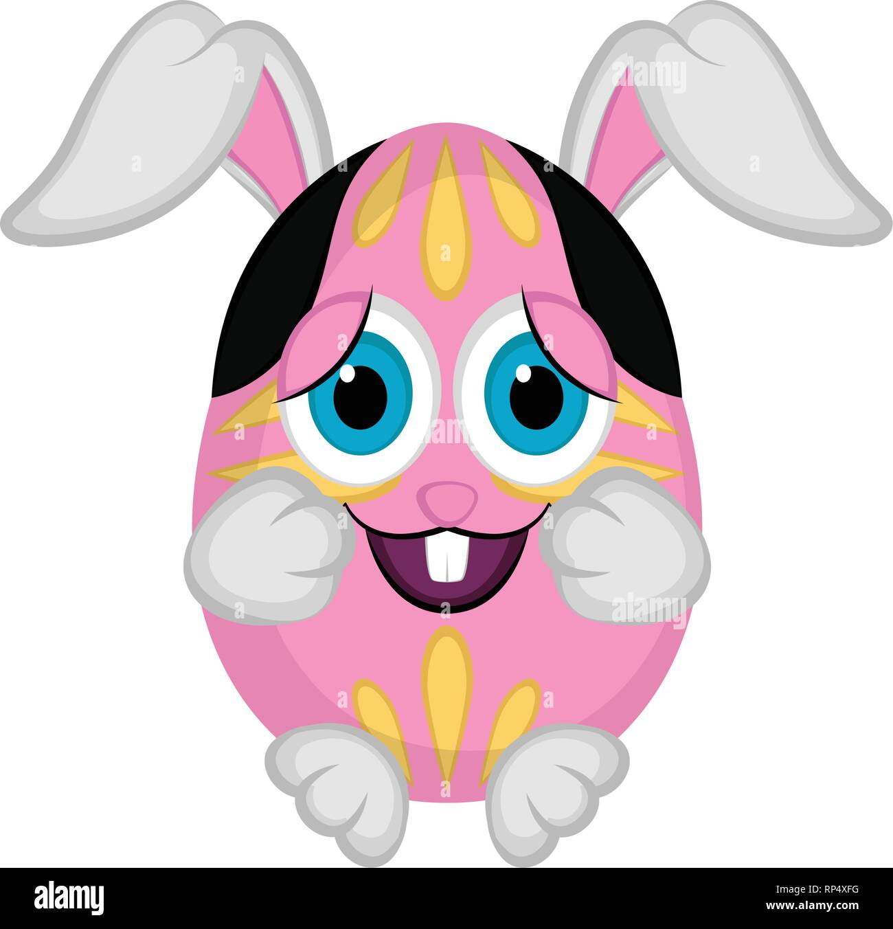 Cute easter bunny egg Stock Vector Image & Art - Alamy