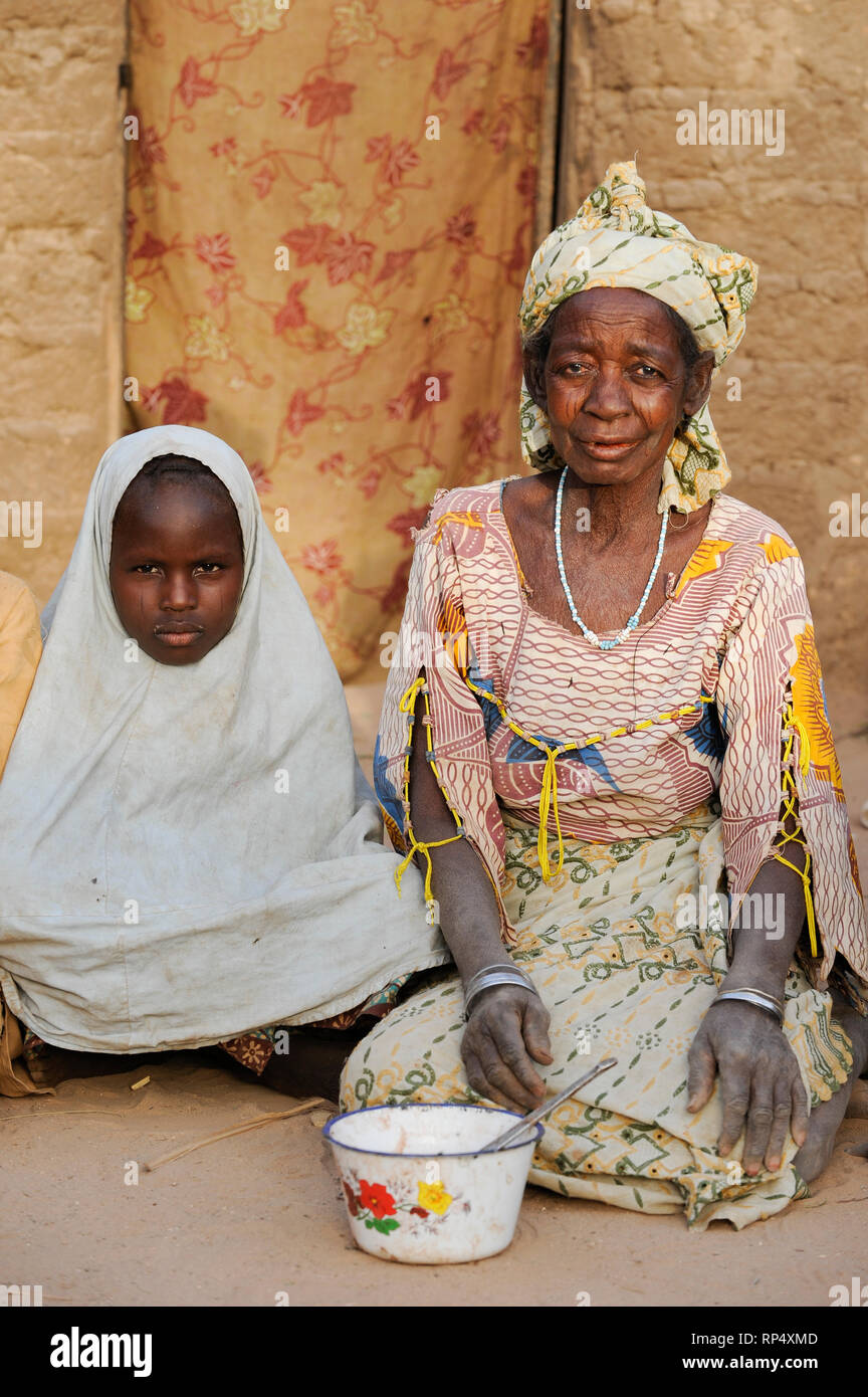 NIGER Zinder, village BABAN TAPKI, people suffer from hunger due to ...