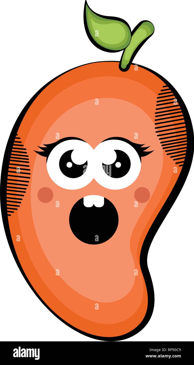 Cartoon character mango expression Stock Vector Images - Alamy