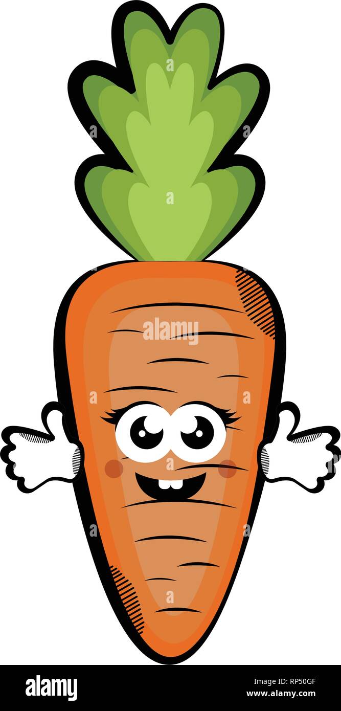 Happy carrot Stock Vector Images - Alamy