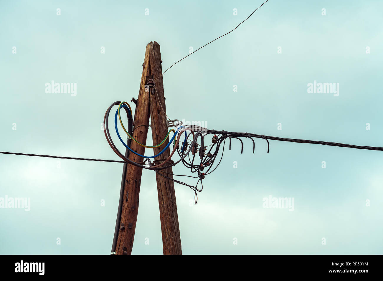 Wooden pylon hi-res stock photography and images - Alamy