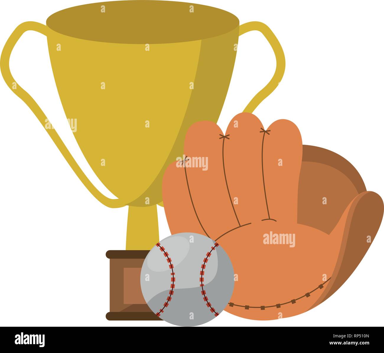 Baseball trophy Stock Vector Images - Alamy