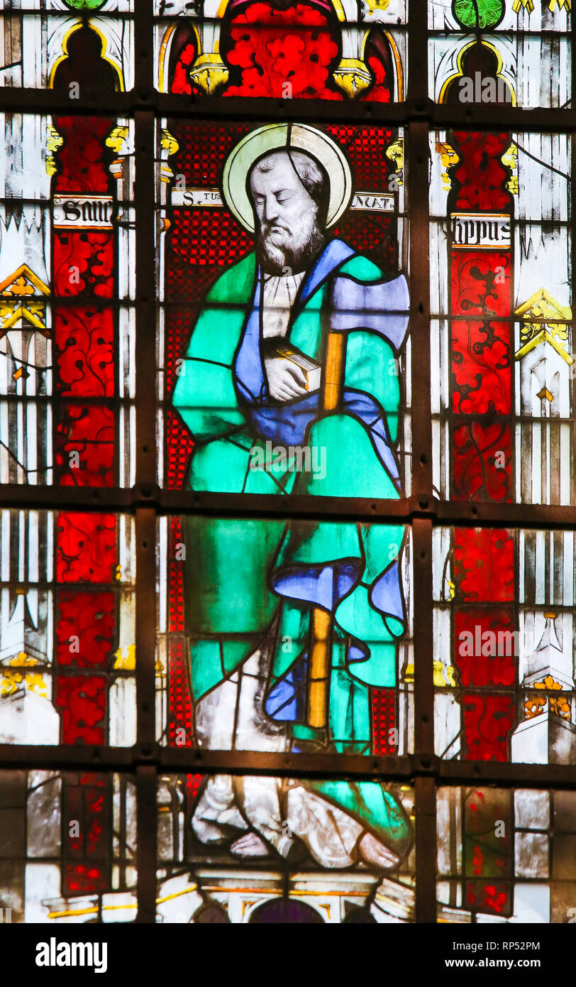 Saint mathias stained glass hi-res stock photography and images - Alamy
