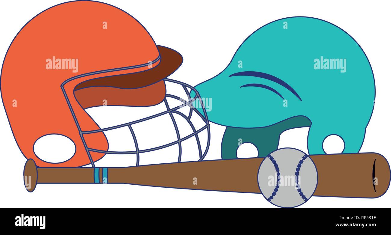 Baseball helmets bat ball hi-res stock photography and images - Alamy