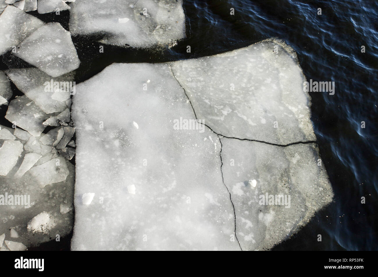 Ice floating on Daugava river in Riga, Latvia Stock Photo - Alamy
