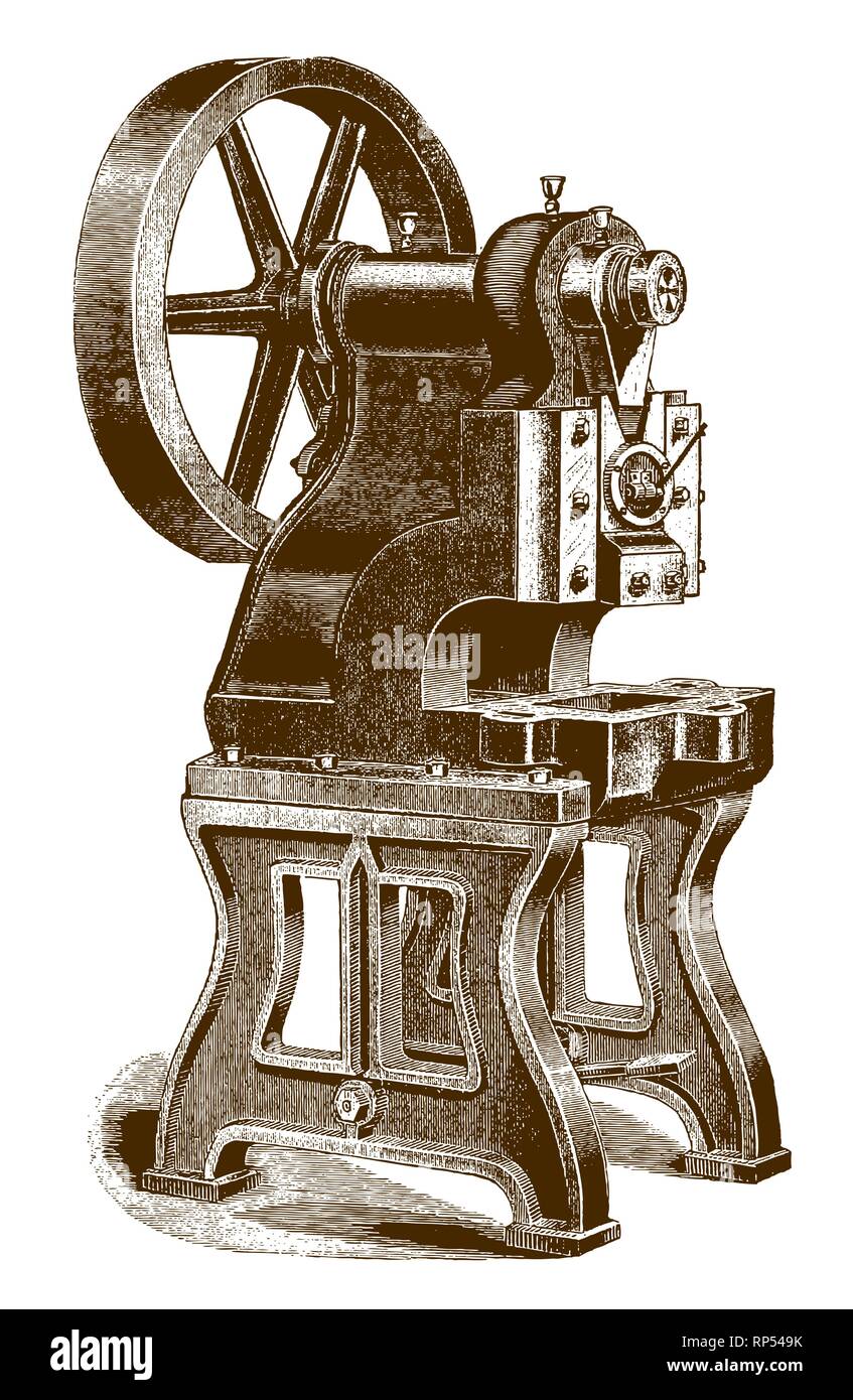 Press machine 19th century hi-res stock photography and images - Alamy