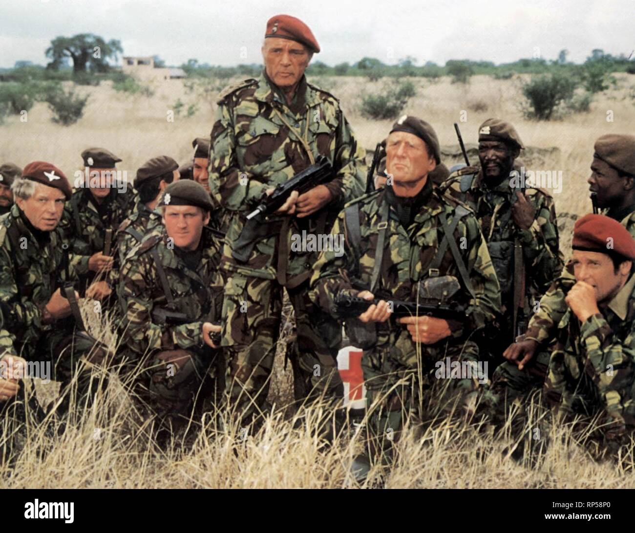 KRÜGER,BURTON,WATSON,MOORE, THE WILD GEESE, 1978 Stock Photo - Alamy
