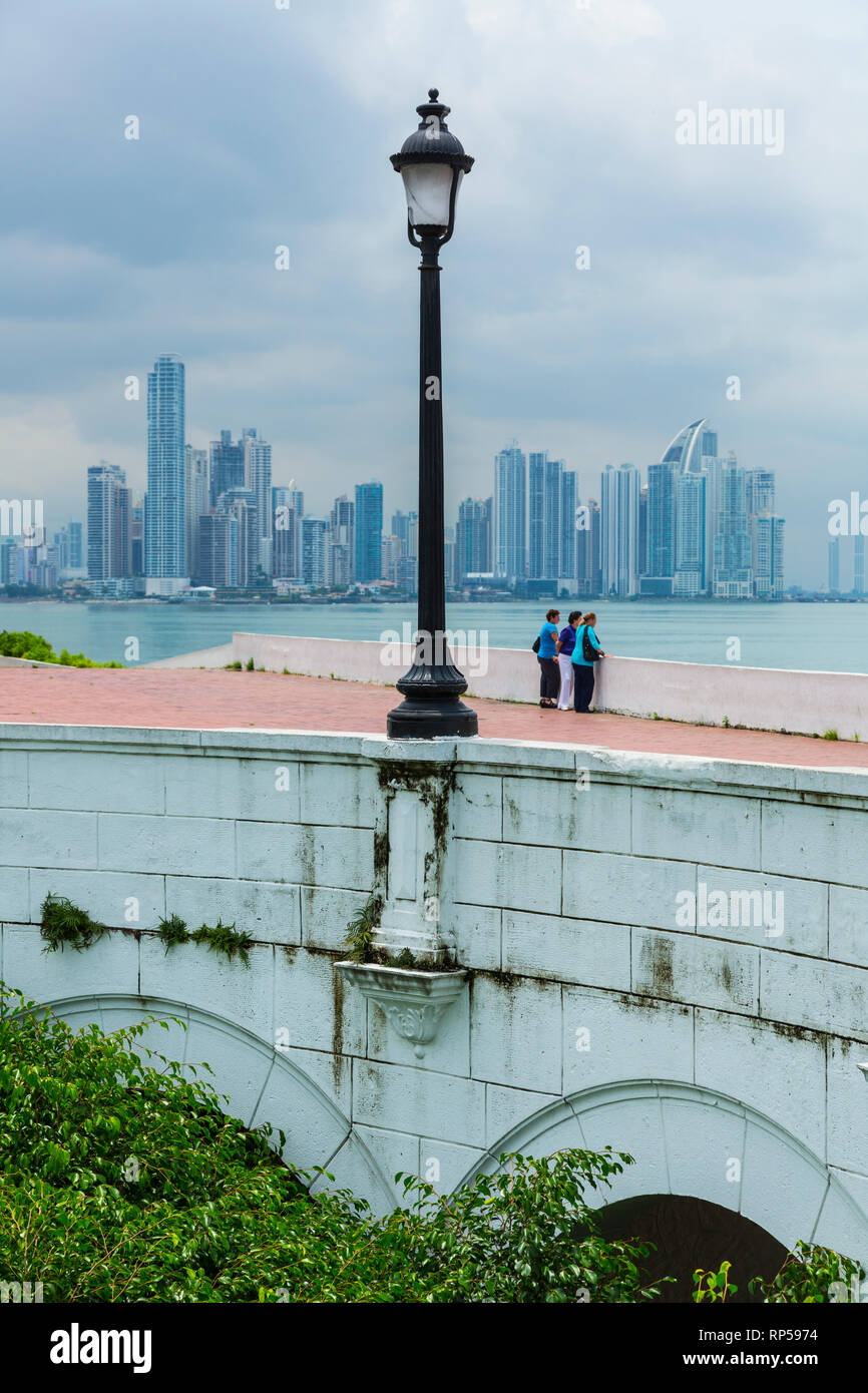 Esteban Huerta Seafront, Old Town, Panama City, Panama, Central America ...