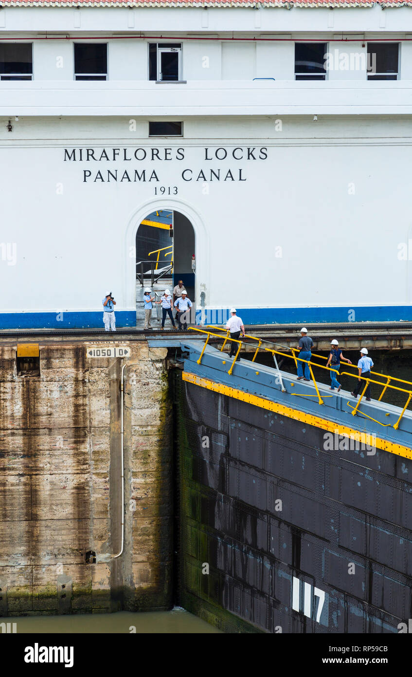 Panama Canal, Panama City, Panama, Central America, America Stock Photo ...