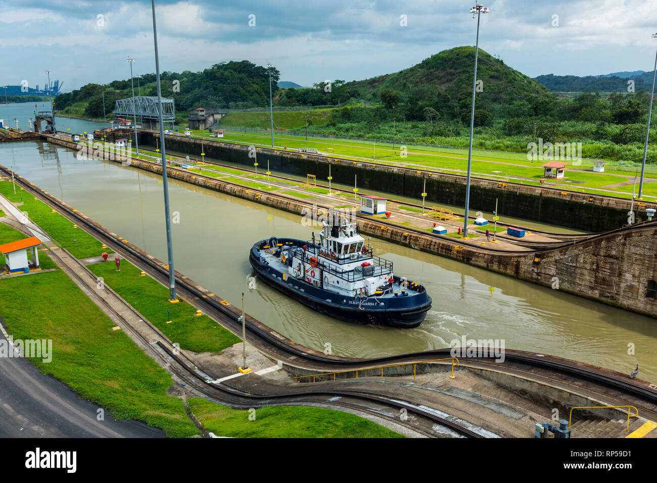 Panama Canal, Panama City, Panama, Central America, America Stock Photo ...