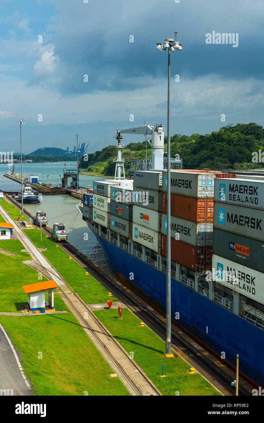 Panama Canal, Panama City, Panama, Central America, America Stock Photo ...