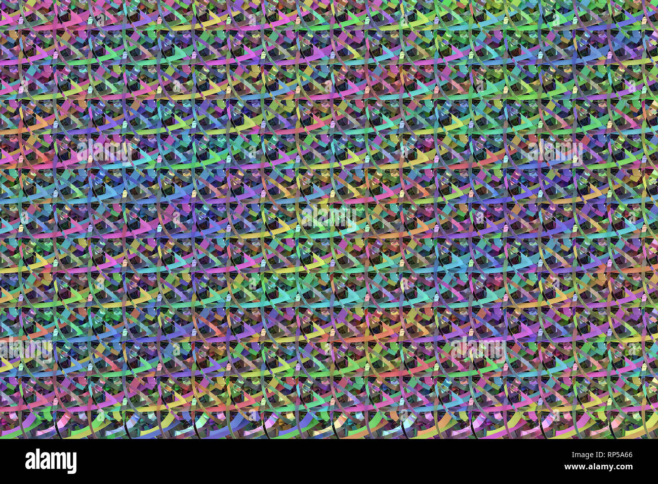 String mats geometric, illustrations of CGI composition, for graphic ...