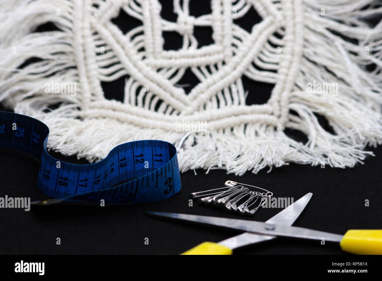 Handmade macrame, needlework, knitting. Women's hobby. Macrame Home ...