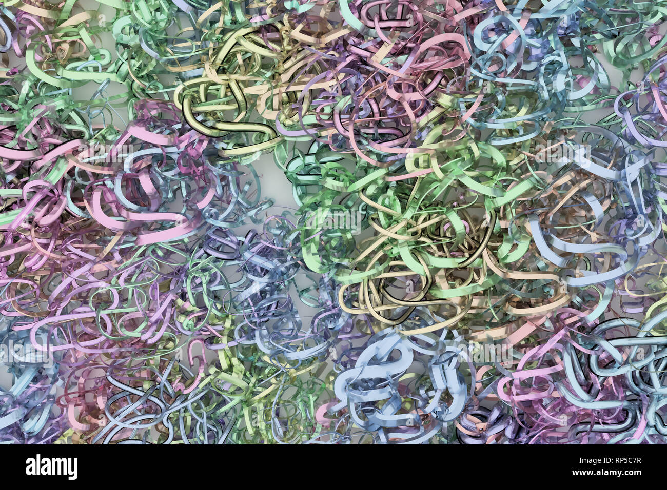 CGI composition, geometric, messy string. Decorative, illustrations ...