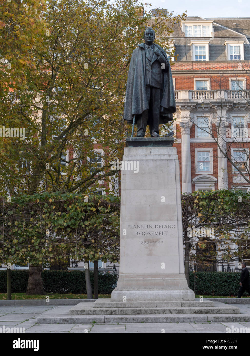 Bronze sculpture of the former American President Franklin Delano ...