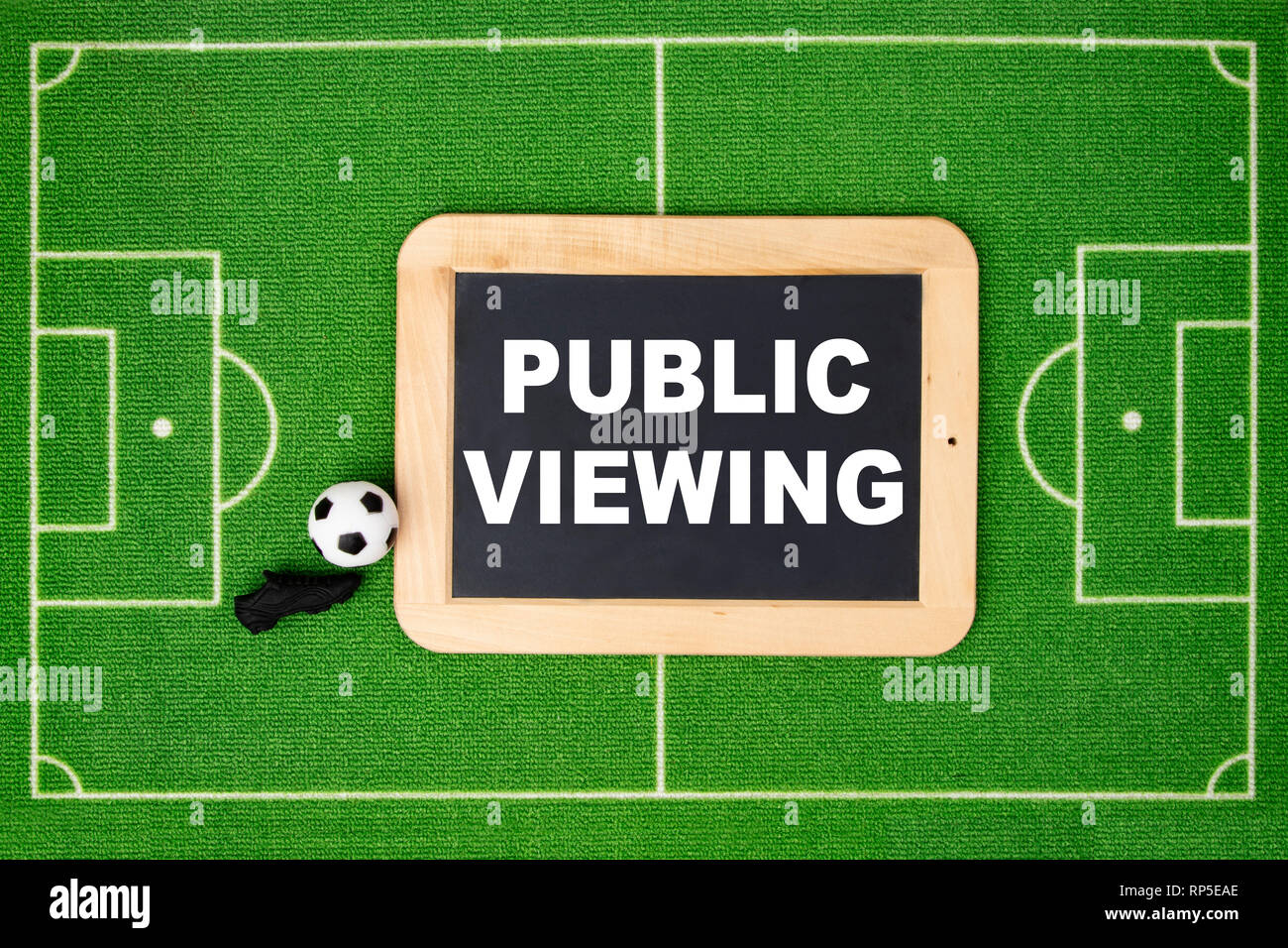 Concept Photo shows blackboard with lettering public viewing Stock ...