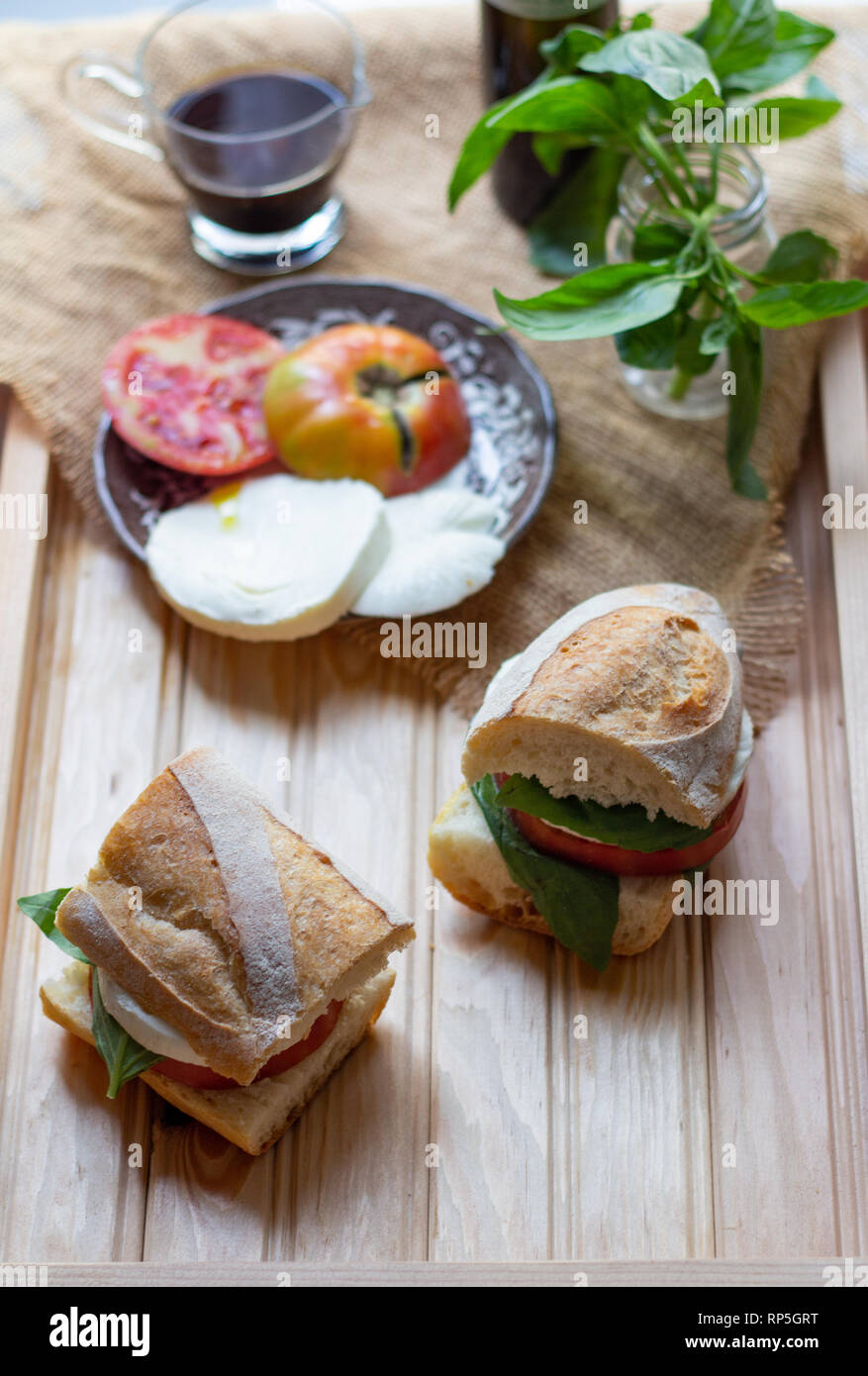 Caprese sandwich hi-res stock photography and images - Alamy