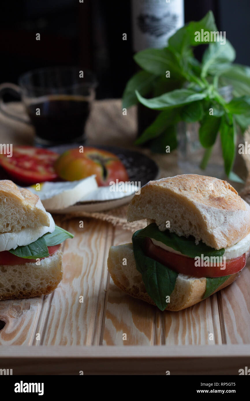Caprese sandwich hi-res stock photography and images - Alamy