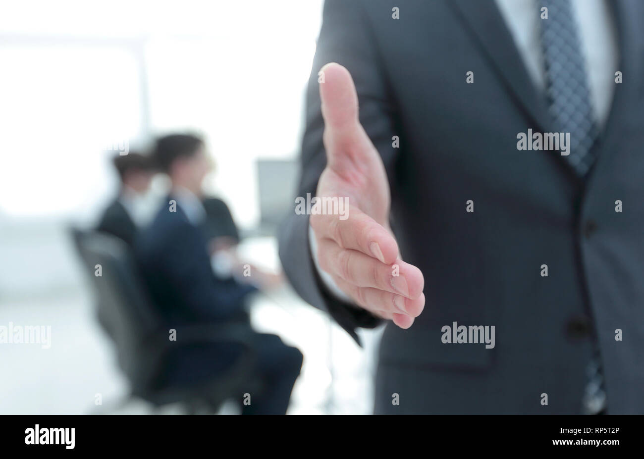 closeup.welcome to handshake Stock Photo - Alamy