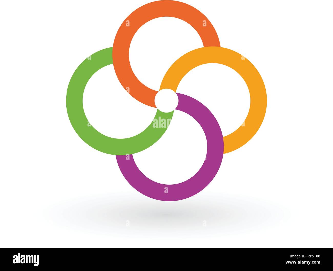 Vector circle infographics template for round chart, diagram, web ...