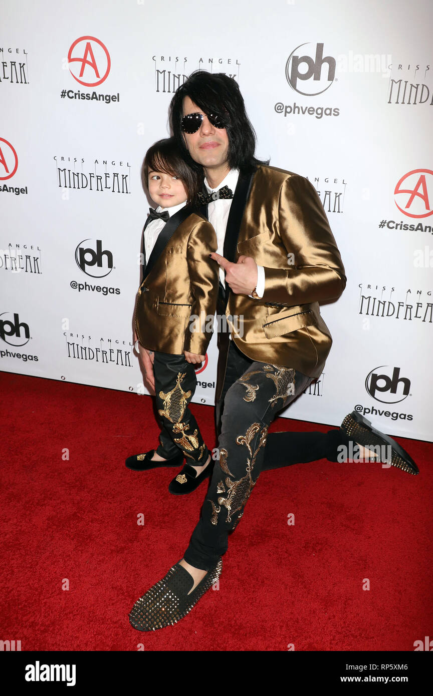 Celebrities attend the Criss Angel "Mindfreak" gala opening at Planet ...